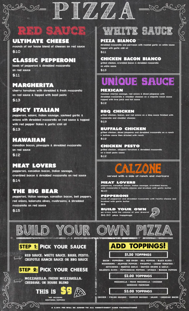 Bear's Den Pizza