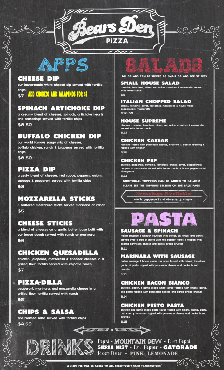 Bear's Den Pizza